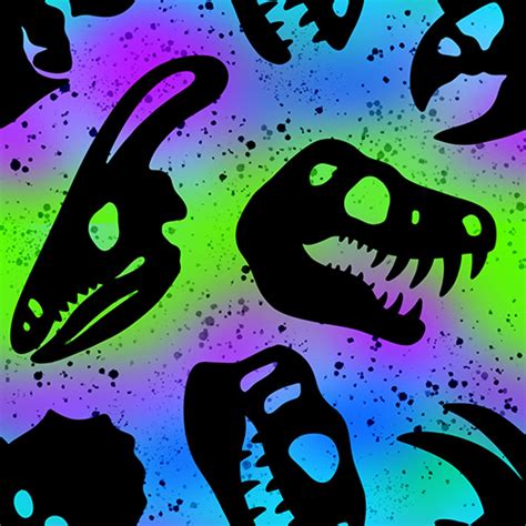 Dino Fossil Purple Wpc Sew Unique Fabrics