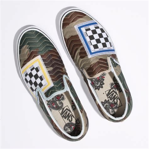 Vans Slip On Camo Patchwork Store List