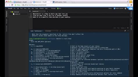 creating a new rails project youtube