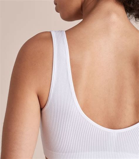 Rib Plunge Crop Top Lily Loves White Target Australia