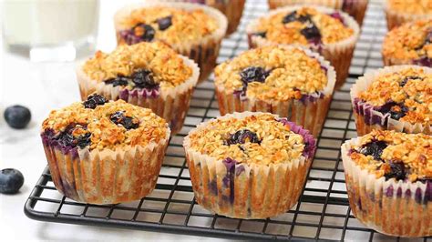 Blueberry Oatmeal Muffins Recipe Diy Joy