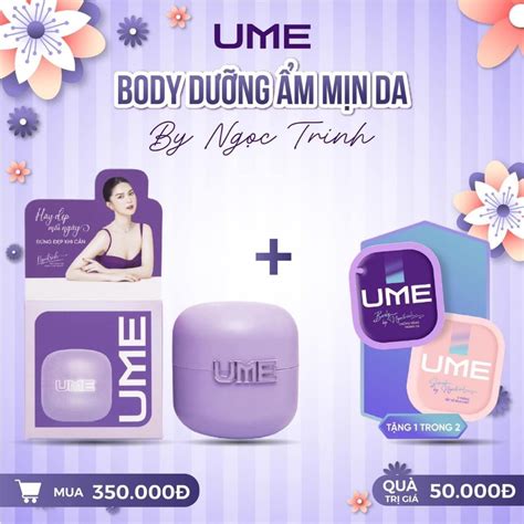 Kem Dưỡng ẩm Lotion Body Ume By Ngoctrinh Shopee Việt Nam