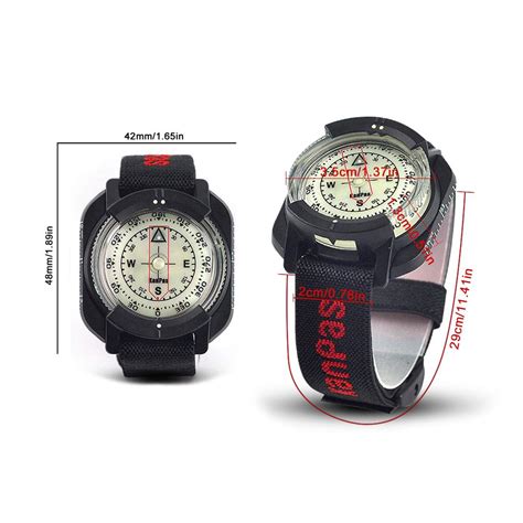 Outdoor Compass Watch High Precision Waterproof Di Grandado