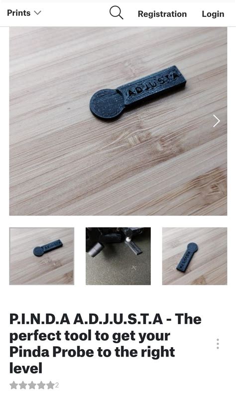 The Perfect Tool For Leveling Your P I N D A Probe That I Designed Link To Stl In Description