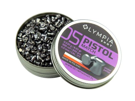 Olympia Shot Match Pistol Pellets 177cal 802gr Wadcutter 500ct