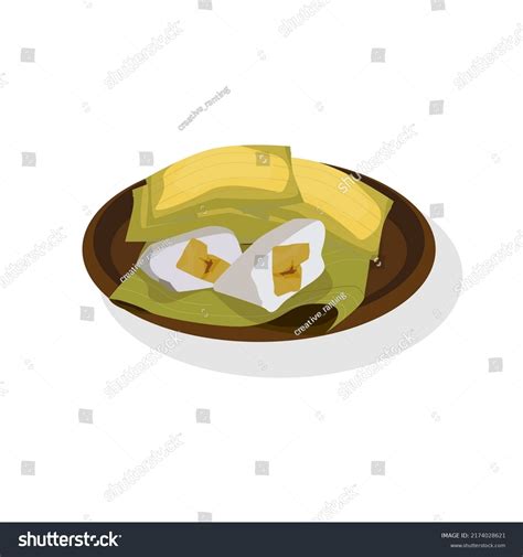 Nagasari Indonesian Food Vector Illustration Stock Vector Royalty Free