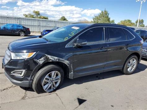 FORD EDGE SEL For Sale CO DENVER SOUTH Mon Jan Used Repairable Salvage
