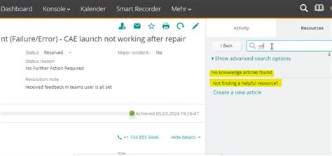 bmc helix smart it pv unable to search for knowledge articles under