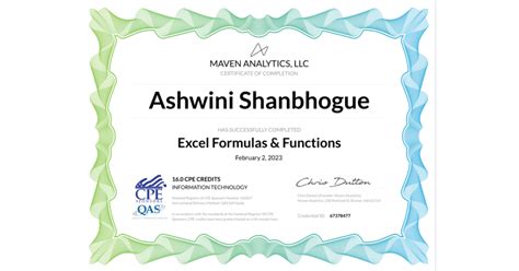 Ashwini Y Shanbhogue On Linkedin Excel Formulas And Functions • Ashwini