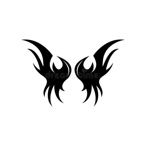 Bird Wings Icon And Symbol Template Illustration Stock Illustration
