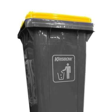 Jual Krisbow 240 Ltr Tempat Sampah Plastik Outdoor Pedal Tutup