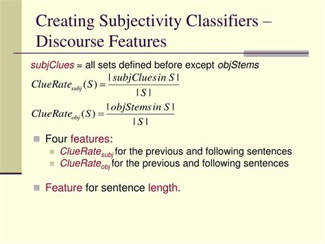 Ppt Learning Subjective Nouns Using Extraction Pattern Bootstrapping
