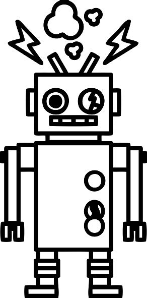 Symbole De Licône Du Robot Défectueux Vecteurs Libres De Droits Et Plus