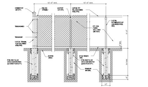 Construction Fence Cad Details 870x510