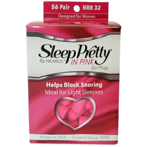 New Hearos Sleep Pretty In Pink Ear Plugs NRR 32 56 Pairs EBay