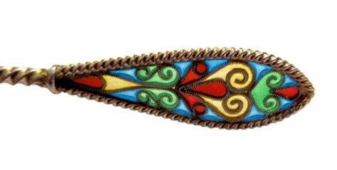 Antique Enamel Silver Flatware Hartman Galleries