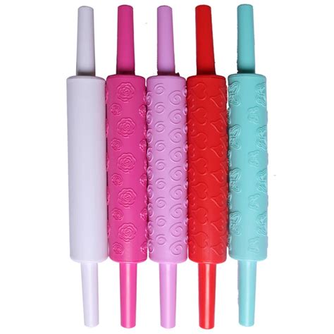 Buy 5 Style Pastic Non Stick Fondant Rolling Pin