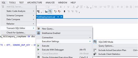 Sql Vs2012 Post Deployment Script Referring To Several Other Scripts