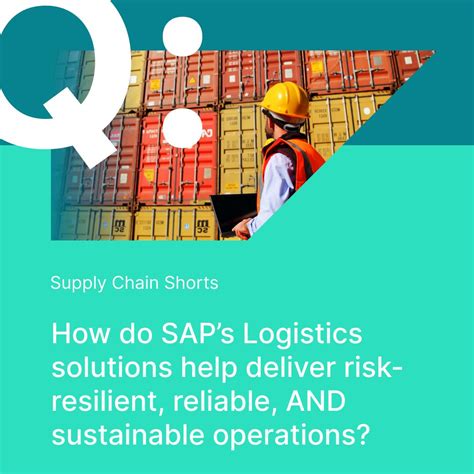 Sap Supply Chain Logistics Solutions In 60 Sap