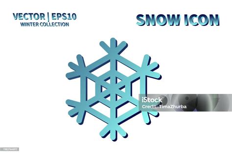 눈송이 벡터 아이콘입니다 크리스마스와 겨울 눈 조각 요소입니다 고립 된 평면 새해 휴일 장식 그림입니다 추운 날씨 객체 디자인 0명에 대한 스톡 벡터 아트 및 기타 이미지