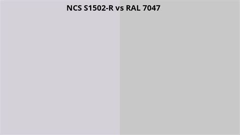 Ncs Index S1502 R Omzetten Naar Ral 7047 Ral Kleuren