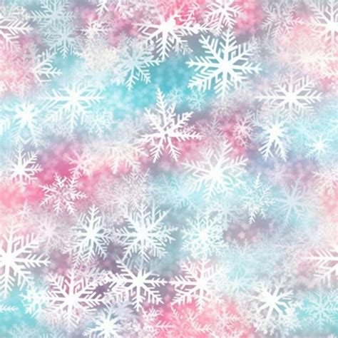 A Close Up Of A Snowflake Background With A Pink And Blue Background Generative Ai Premium Ai