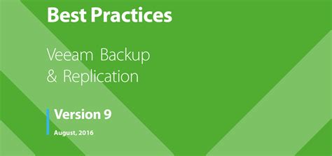 UPDATED Best Practices For Veeam Backup Replication Version Poulpreben Blog