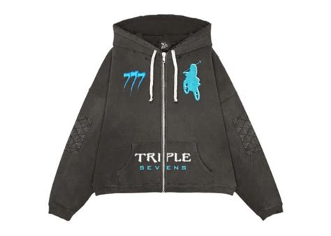 Triple Sevens Moto Zip Up Hoodie Copped