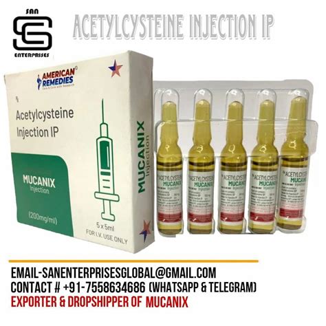 Acetylcysteine Injection Ip At ₹ 100 Vial Injections In Nagpur Id