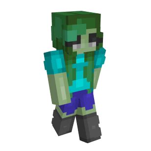 Zombie Girl Minecraft Skin Purple Zombie Girl Minecraft Skin