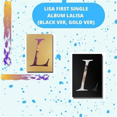 Jual Lisa First Single Album Lalisa Black Ver Gold Ver Shopee