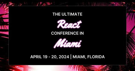 Patrick Severs On Linkedin React Miami
