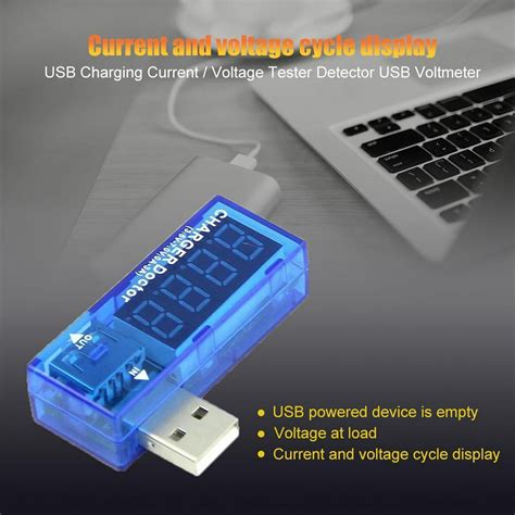 Probador De Capacidad De Voltaje Actual Probador Usb Multifunción