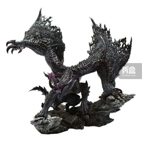 CAPCOM 怪物猎人 黑蚀龙 复刻版 CFB雕像游戏艺术手办 拆盒