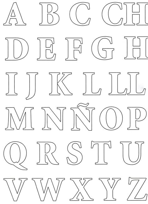 Moldes De Letras Pdf Braincp