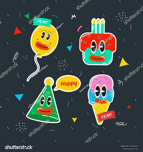 Vector Illustrations Hand Drawn Design Cartoon Stock Vector Royalty