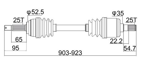 Autotec Ebs Products Drive Shaft Assy