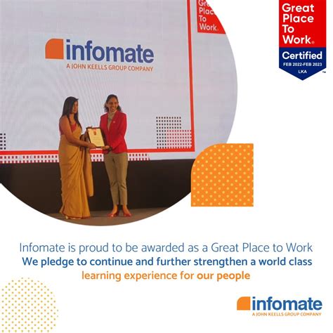Infomate Pvt Ltd John Keells Holdings On Linkedin Teaminfomate