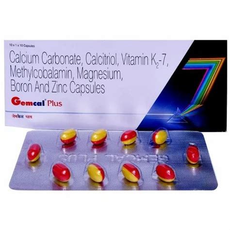 Gemcal Plus Capsules At ₹ 285strip Pharmaceutical Capsule In Nagpur