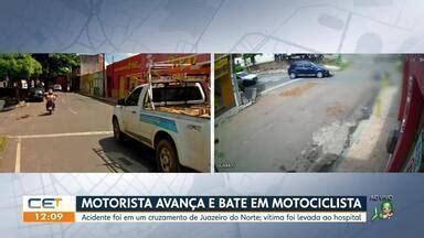 CETV 1ª Edição Fortaleza Motorista avança e bate em motociclista em Juazeiro Globoplay