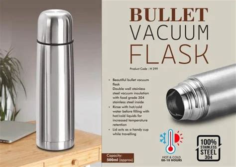 500 Ml H299 Bullet Vacuum Flask Cap At ₹ 303 75 Piece In New Delhi Id