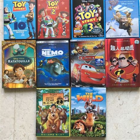 Disney Pixar Animation Dvdbluray Bundle Music And Media Cds Dvds