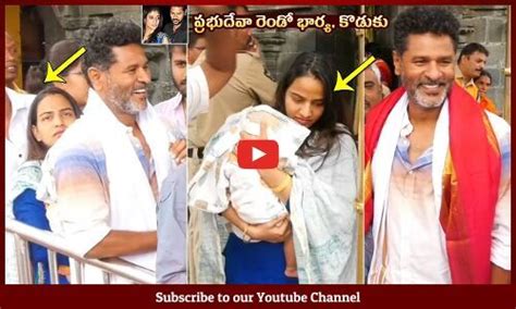 Prabhu Deva With Second Wife Himani Singh And Son Visits Tirumala Temple Nayanatara Tupaki