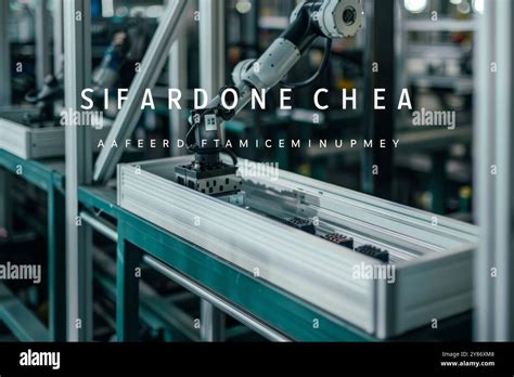 Smart Robotic Arm Transforming Manufacturing Lines Through Ai And Automation In Factories Stock