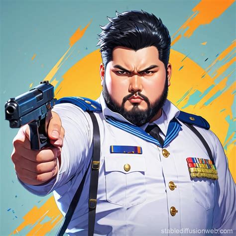 Fat Anime Man Happy Prompts Stable Diffusion Online
