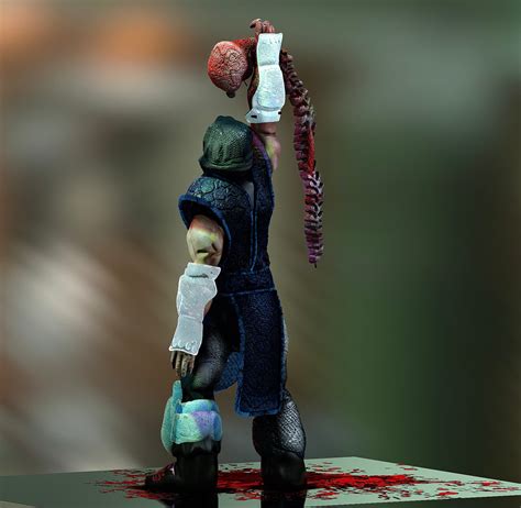 Sub Zero Spine Rip Fatality 4k Pbr Re Render New Absorption Effect Artwork Nomad Sculpt