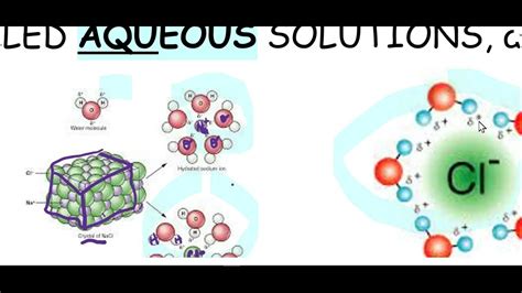 Dissolving Ionic Compounds In Water Youtube