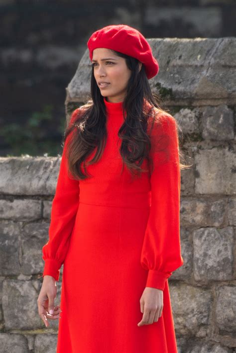 Freida Pinto On The Set Of A Photoshoot In Pimrose Hill 03282019