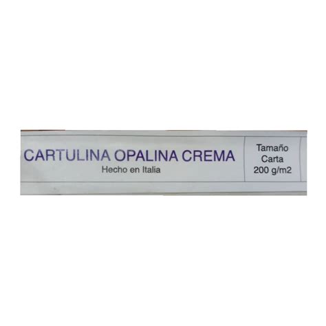 Cartulina Opalina Crema 200gm2 Tam Carta Ofiprintercom Ca