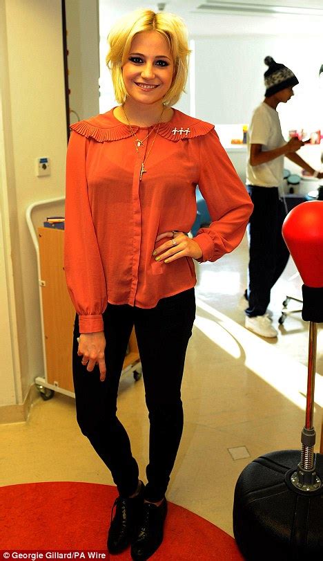 Pixie Lott Covers Up In A Demure Outfit To Visit Teenager Cancer